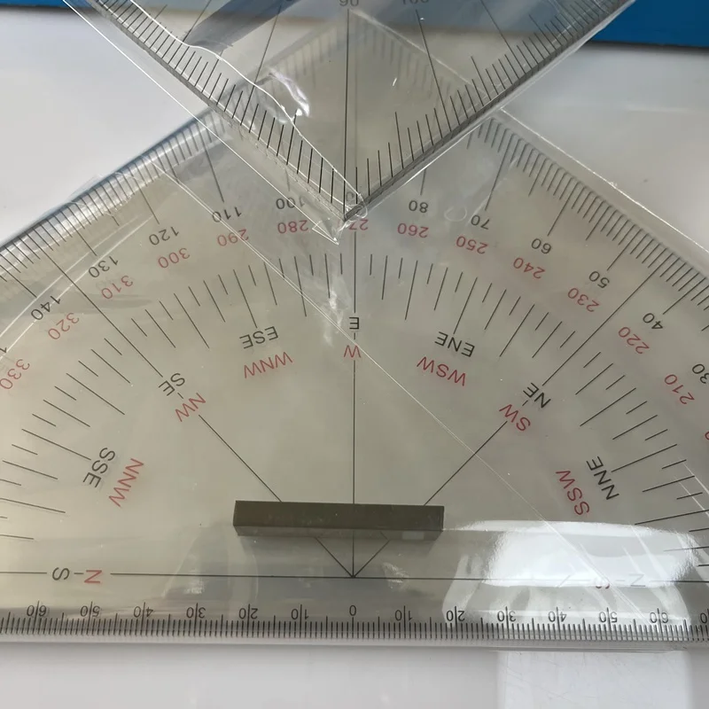 Impa 371008 Marine Square Plastic Nautical Triangular Rule 2pcs/set Of ...