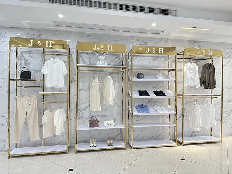 Golden Racks - Customized LOGO Garment Display Solutions