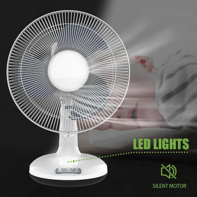 Ac Dc 12 Inch Air Cooler 3 Speeds 6v Electric Desk Fans Cooling ...