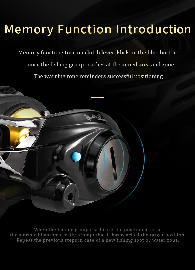ECOODA ETB 600 Memory Function Baitcasting Fishing Reel