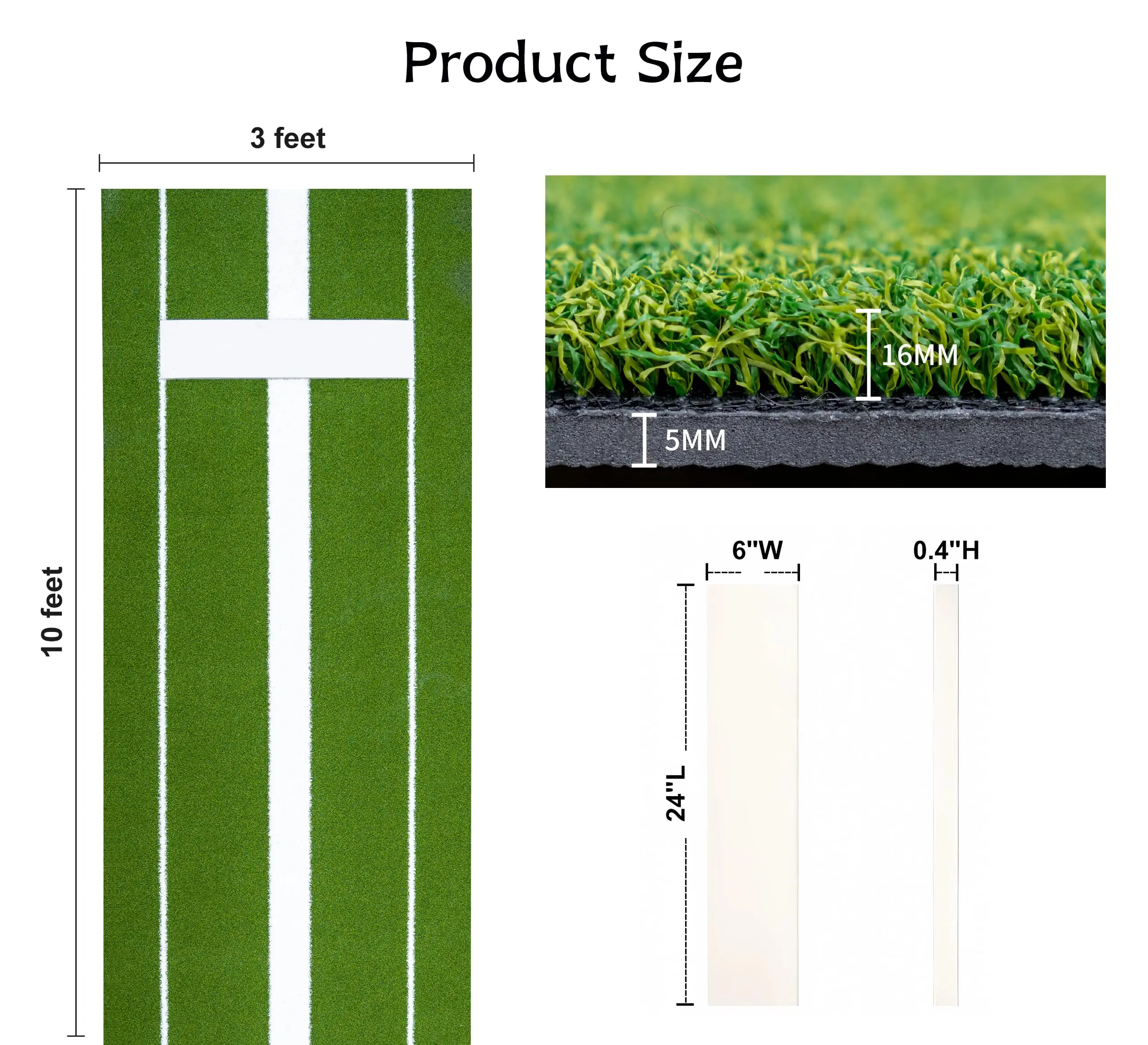 Softball And Baseball Pitching Pad Indoor Outdoor Antifade Antislip ...