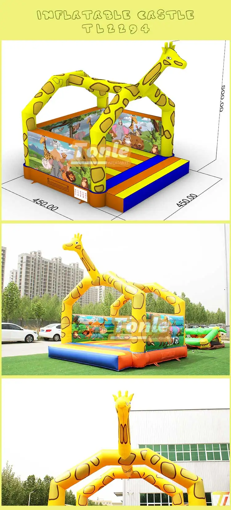 Animal Bouncy Castle - Fun Inflatable for Kids' Events