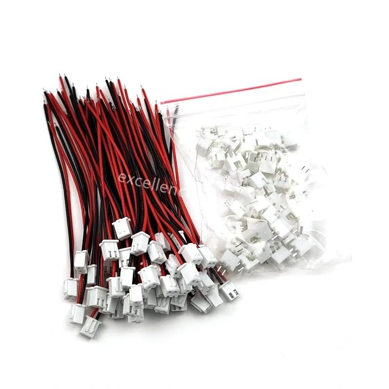 JST XH 2.5-2 Pin Battery Connector Plug Female & Male with 100MM Wire| Alibaba.com