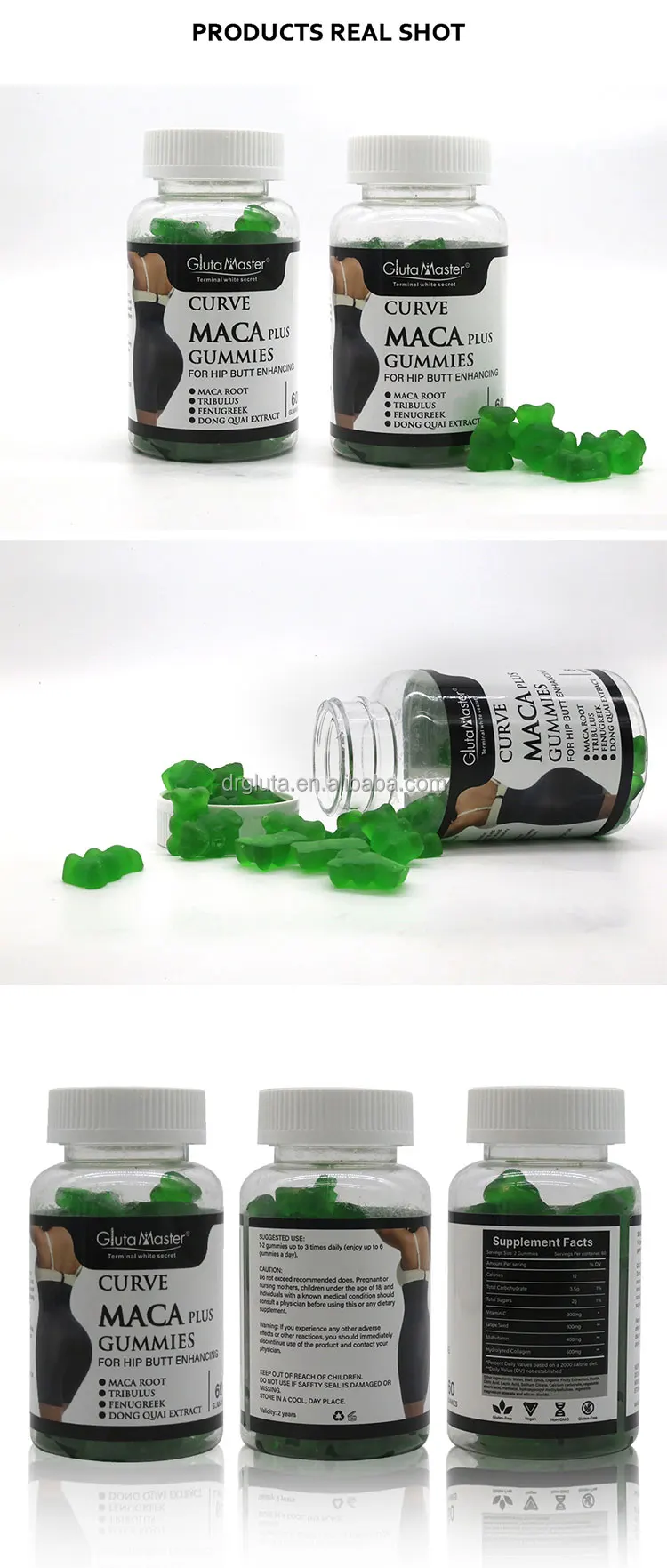 Private Label Hip Butt Enhancing Gummies Glutathione Supplement Herbal Hip Butt Gummies ...