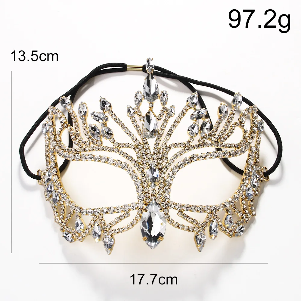 Masquerade Female Sexy Rhinestone Mask Crystal Butterfly Party Face ...