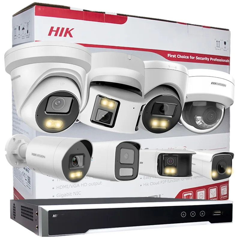 HIK Poe Night Vision Camera - 4MP 8MP Colorvu Surveillance