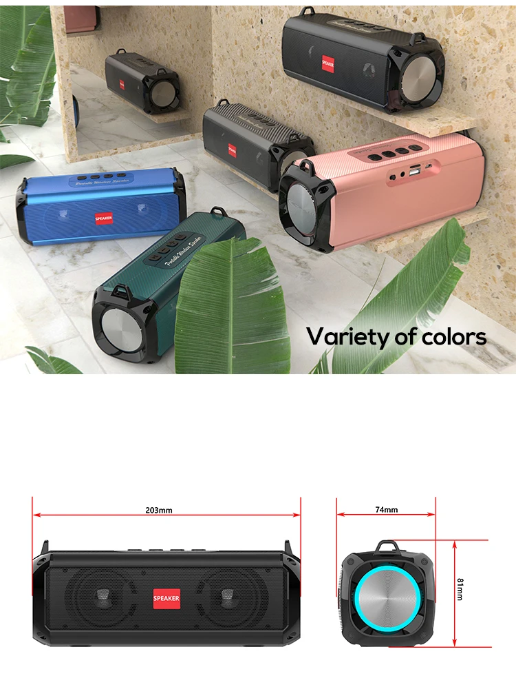 Hot Led Rgb Light Bt Speaker Mini Portable Bluetooth Speaker For ...