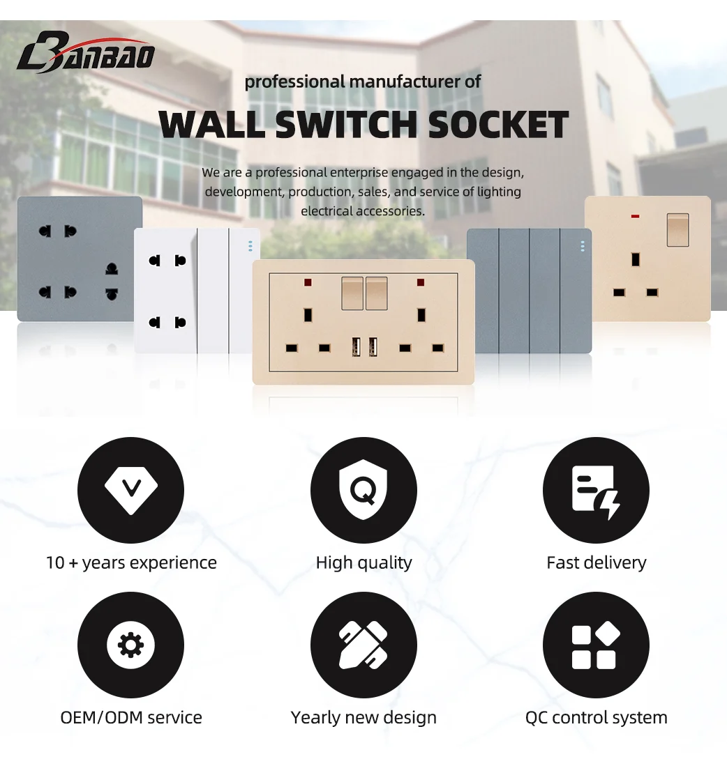 2pin+3 Hole Universal Socket With Usb (protective Shutter) - Buy ...