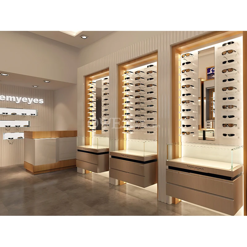 Custom Made Optical Store Layout Design Glass Optical Shop Counter ...