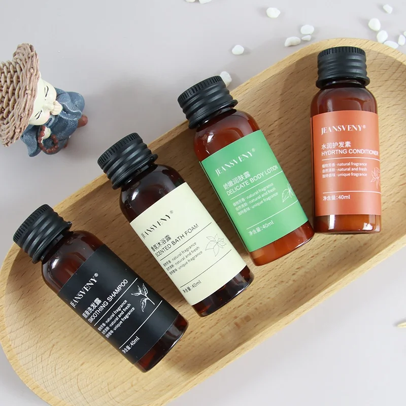 Custom Hotel Amenities Set Mini Shampoo Conditioner Bottle Hotel ...