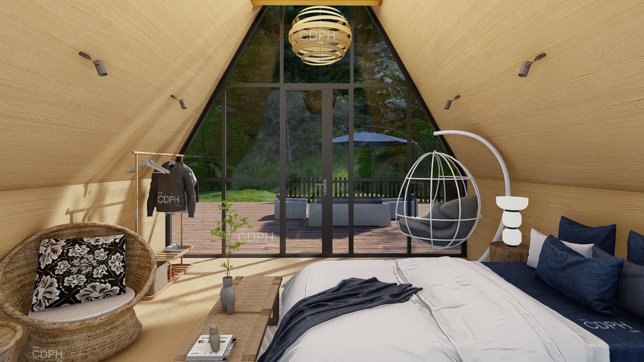 Triangle House - Prefab Tiny House for Camping & Hotels