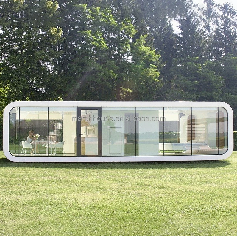 Prefab Steel Apple Pod Cabin House Pod for Sleeping with Bedroom ...