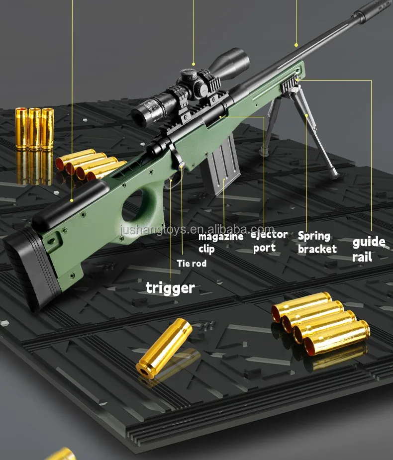 2023 New Awm Fully Auto Soft Bullet Air Gun Kid Toys Shooting Game With ...