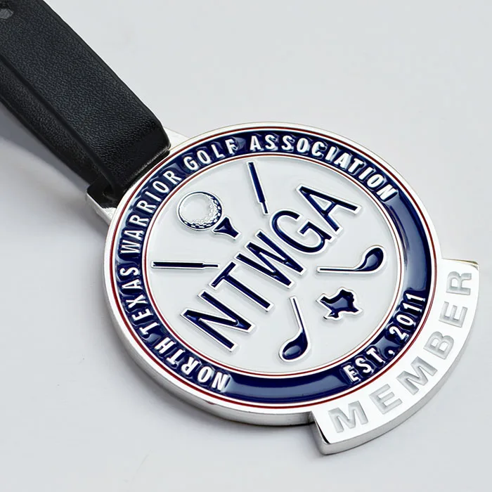 Factory Custom Metal Zinc Alloy Enamel Golf Bag Tag Golf Club Member ...