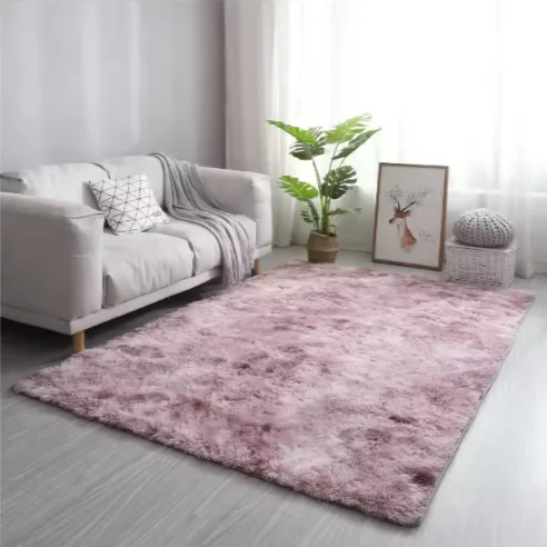Modern Patterned Indoor Bedroom Carpets - Fluffy Anti-Dust Rugs ...