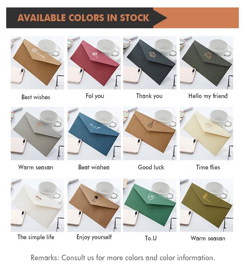 Custom Logo Design Receipt Envelope Cardboard Gift Paper Envelope - Buy ...