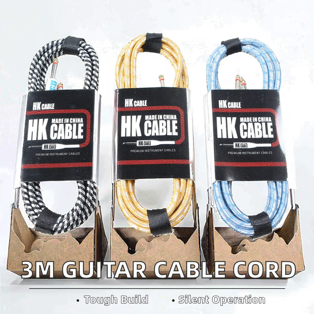 3M Electric Guitar Cable Wire Cord Noise Shielded Audio Cable for ...