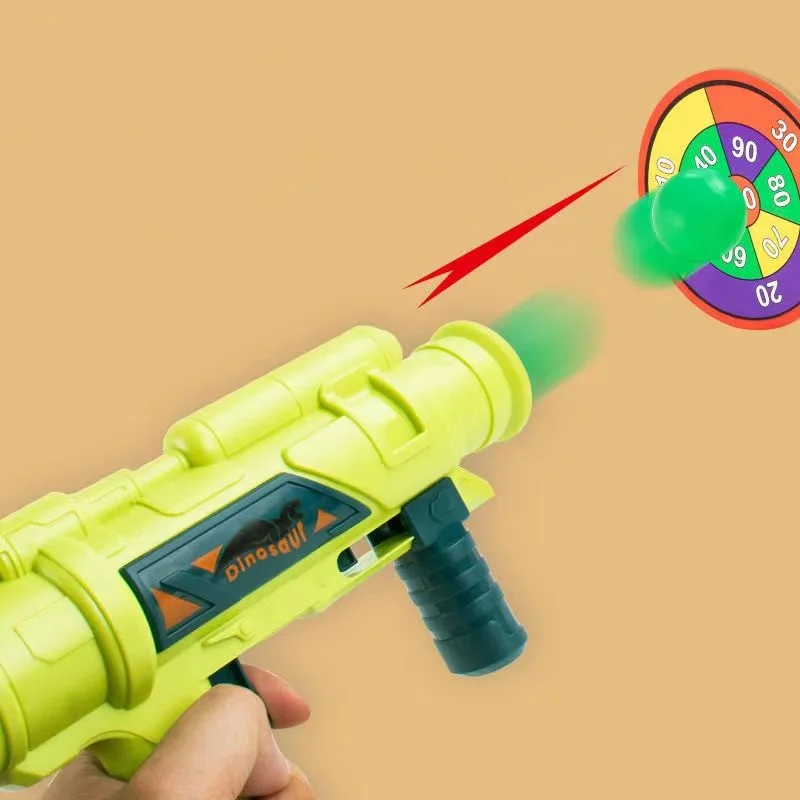 Manual Goal Launcher Firing Power Gun Soft Projectile Gun With Target ...