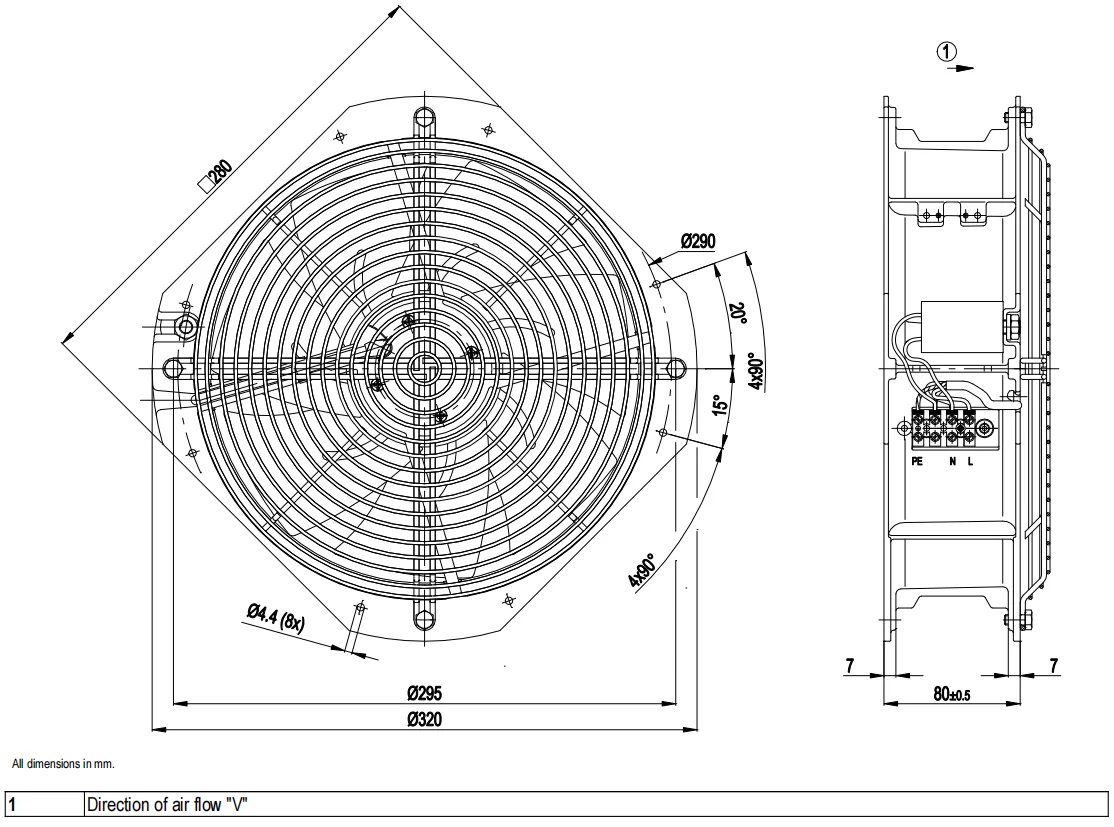 Ebmpapst W2E250-HJ52-06 - High Temperature Cooling Fan