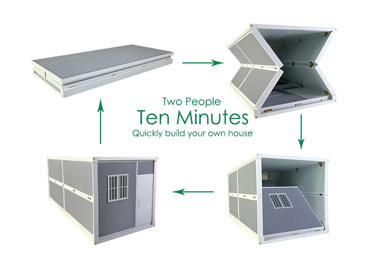 Mobile Modular Prefab Manufactured Steel Structure Garden Tiny House ...