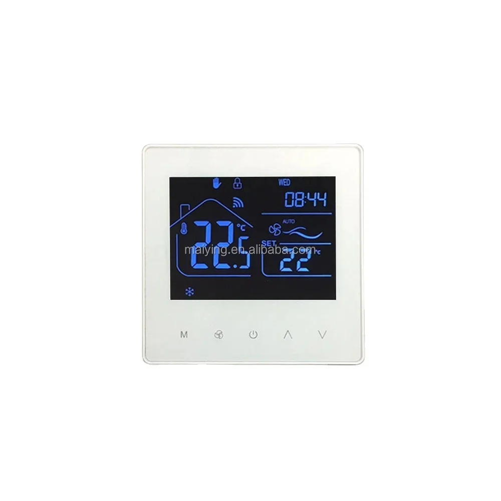 Weekly Programmable Fan Coil Room Hvac Smart Controller Thermostat ...
