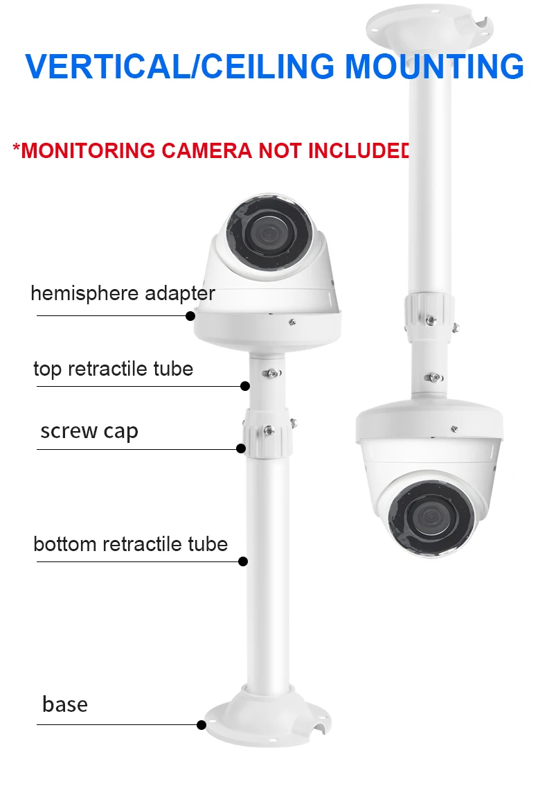 Aluminum Universal I Type Bracket for CCTV Dome PTZ Cameras