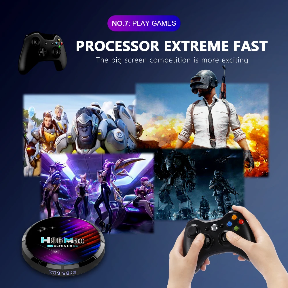 H96 Max X4 - Android 11.0 Smart Box with Amlogic S905X4