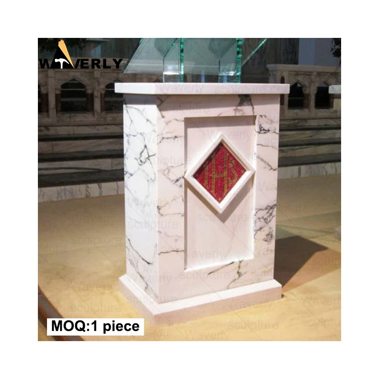 Waverly Modern Design Granite Church Pulpit Podium Ambo