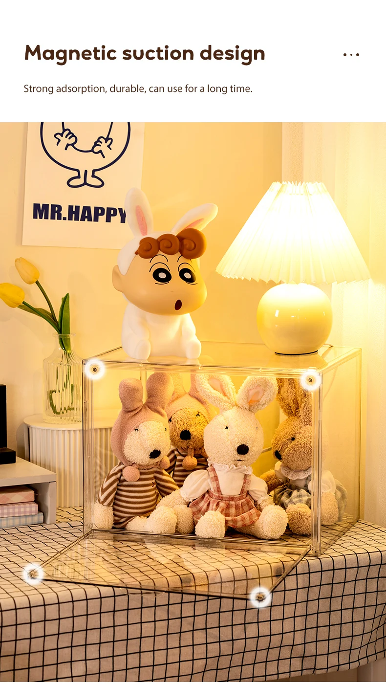 PET Plastic Display Box - Ideal for Stuffed Toy Storage