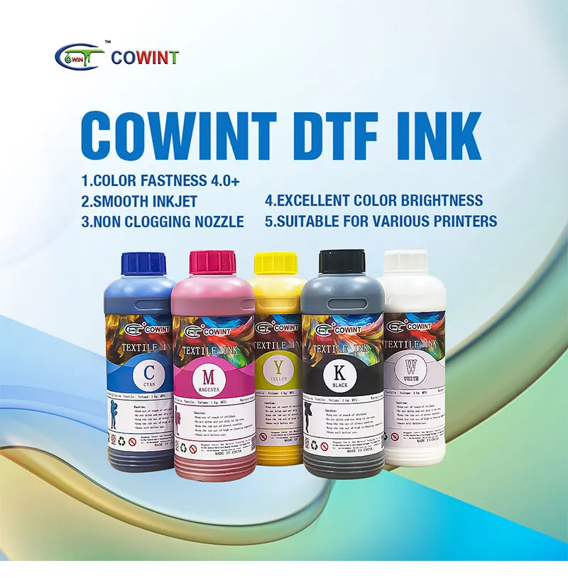 Cowint 1000ml 5KG DTF Heat Transfer for XP600 Dtf Printer Super Color ...