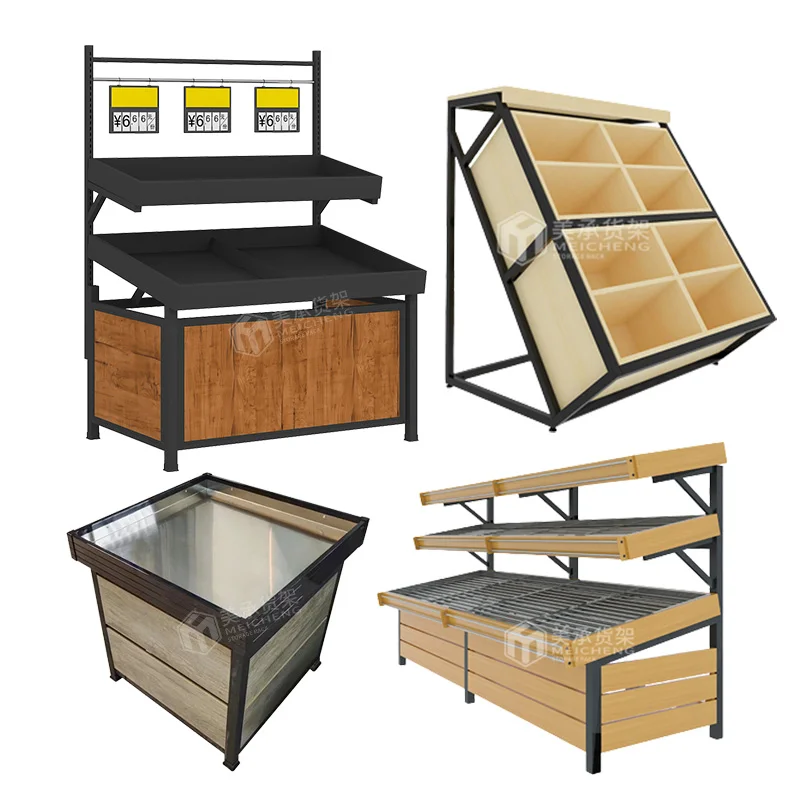 Meicheng Modern Fruit Vegetable Display Stand Store Supermarket Shelf ...