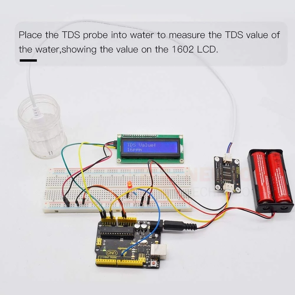 Analog TDS Total Dissolved Solids Meter V1.0 Water Meter Filter Sensor Water Quality Sensor For ...