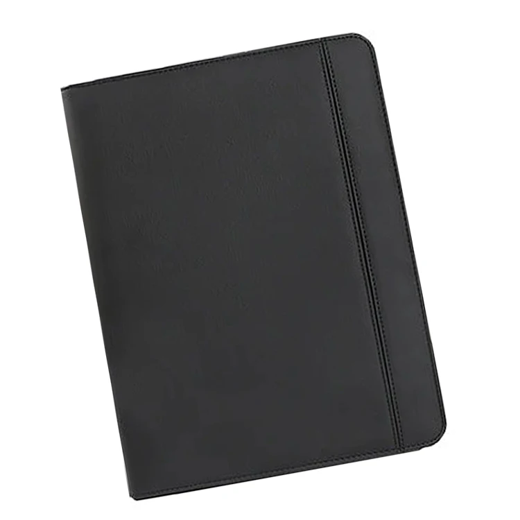 Custom Logo Mini Padfolio A4 Leather File Folder