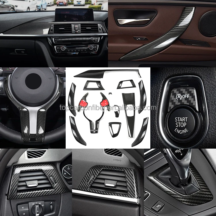 Shasha Carbon Fiber Car Dashboard Trim for BMW F30/F31/F34 – Premium ...