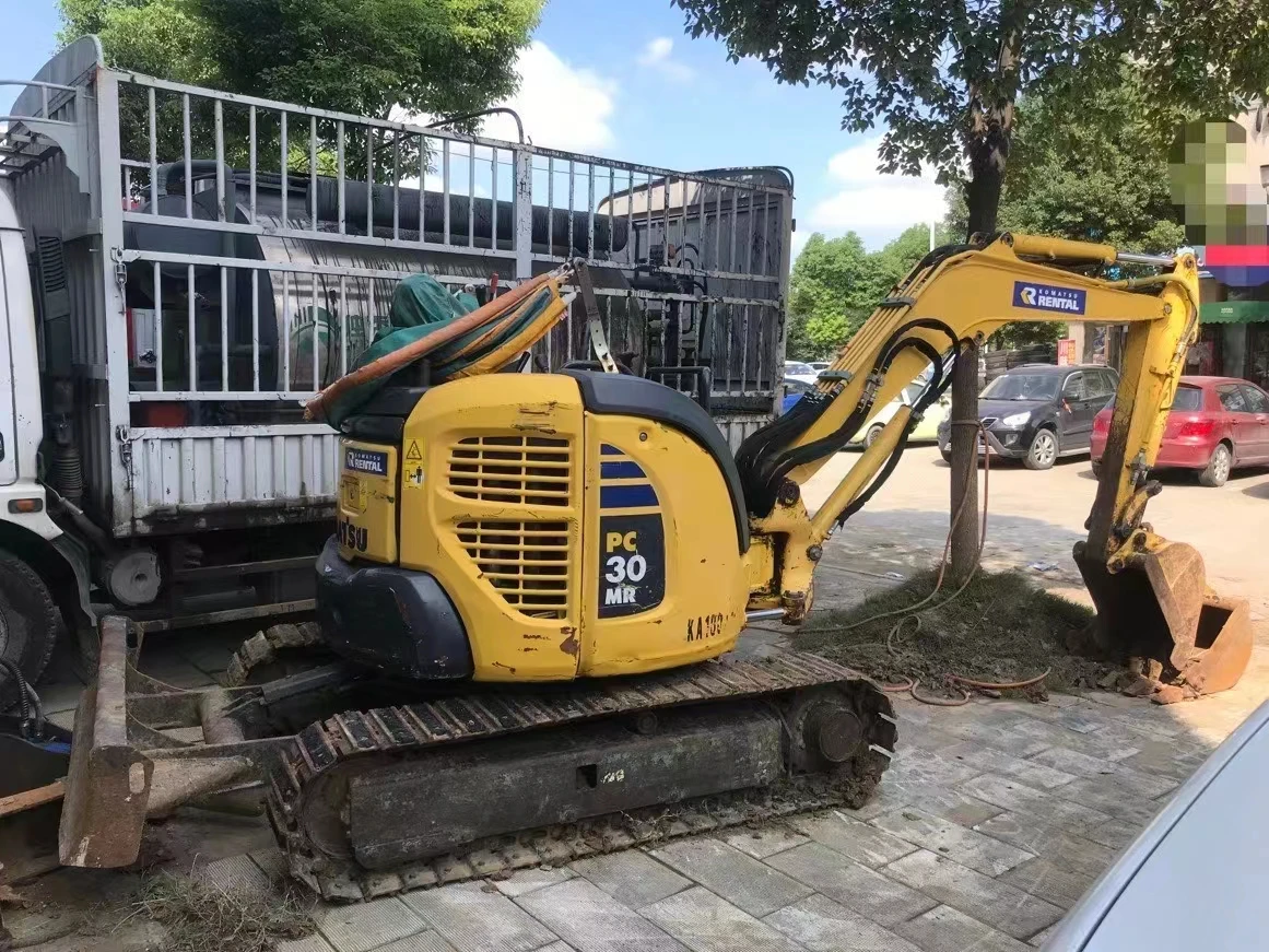Used Komatsu Pc30mr Small Crawler Excavators Mini Excavator 2ton4ton ...