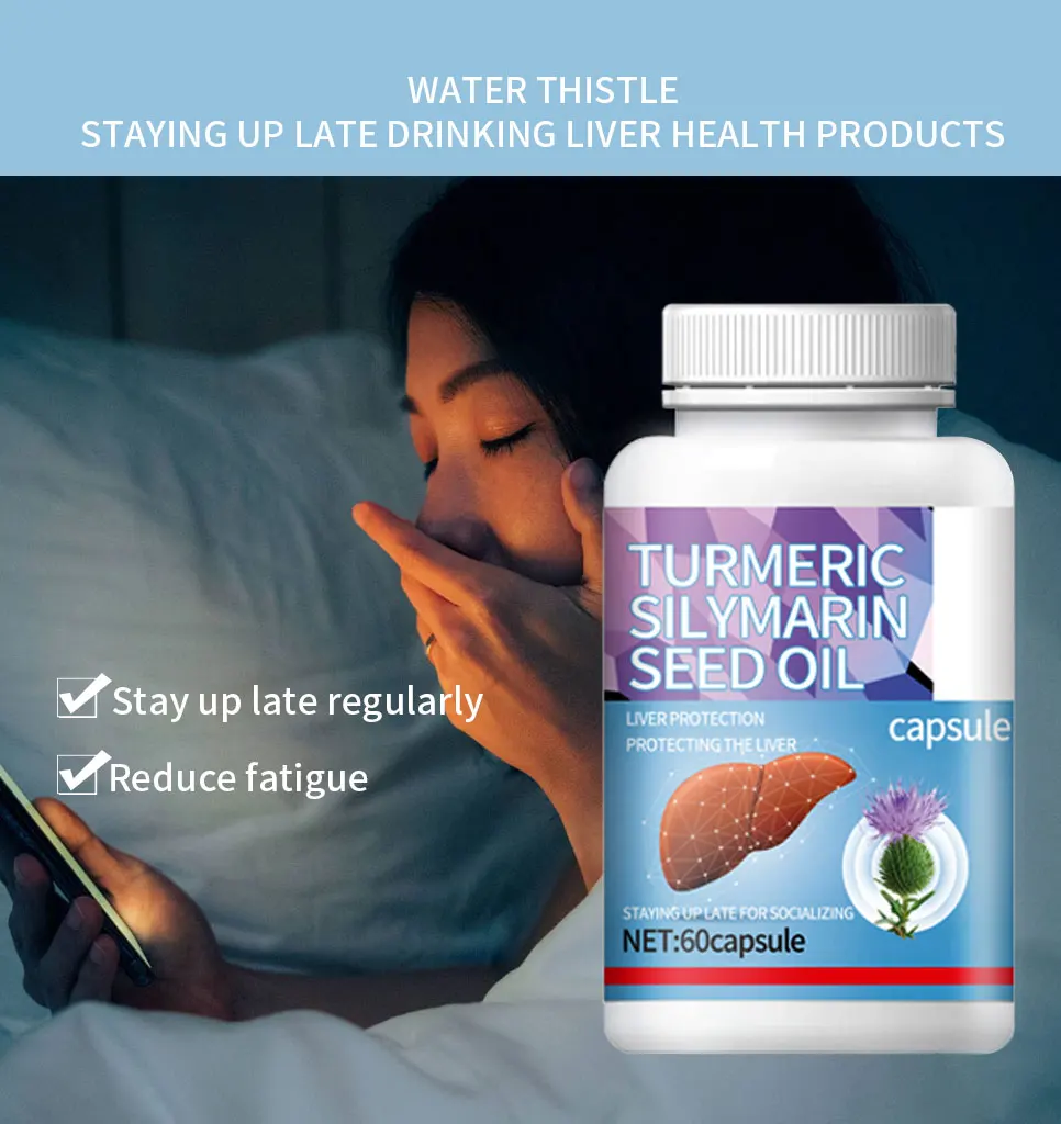 Capsule Turmeric Silymarin Seed Capsule 1000mg Cod Liver Health Care ...