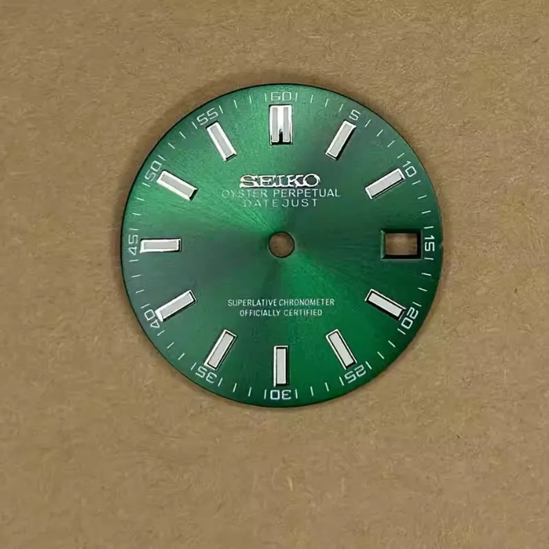 Seiko New Sunray Nail Dial 28.5mm Green Luminous Dial