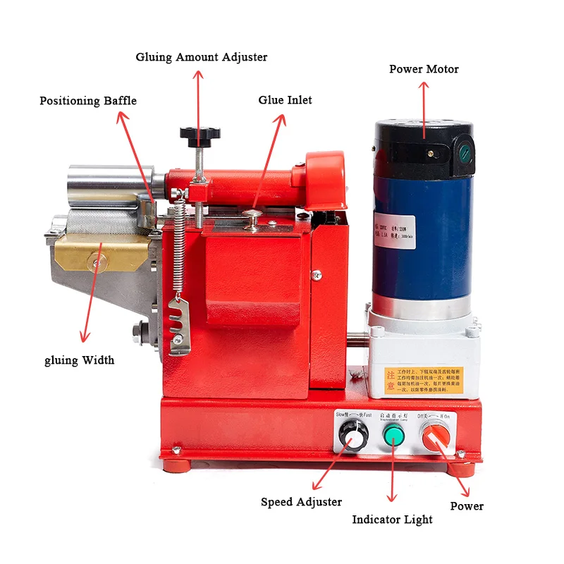 Manual Gluing Machine - Efficient Edge Paper Gluing
