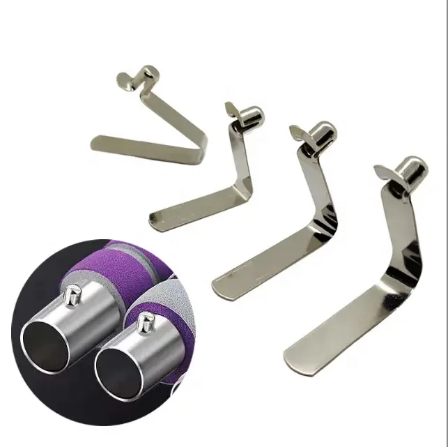 Stainless Steel V Shaped Spring Button Clip for Tube