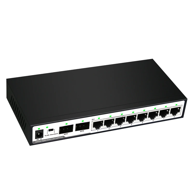 8 Ports Gigabit SFP Switch - DIEWU TXE233 Ethernet Solution