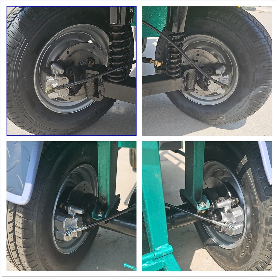 Electric Four-Wheel Trolley Cart - Efficient Cargo Handling