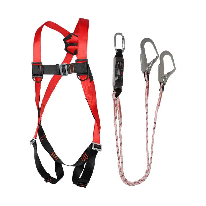 Safety Harness Fall Arrest Full Body Harness with Double Lanyard ...