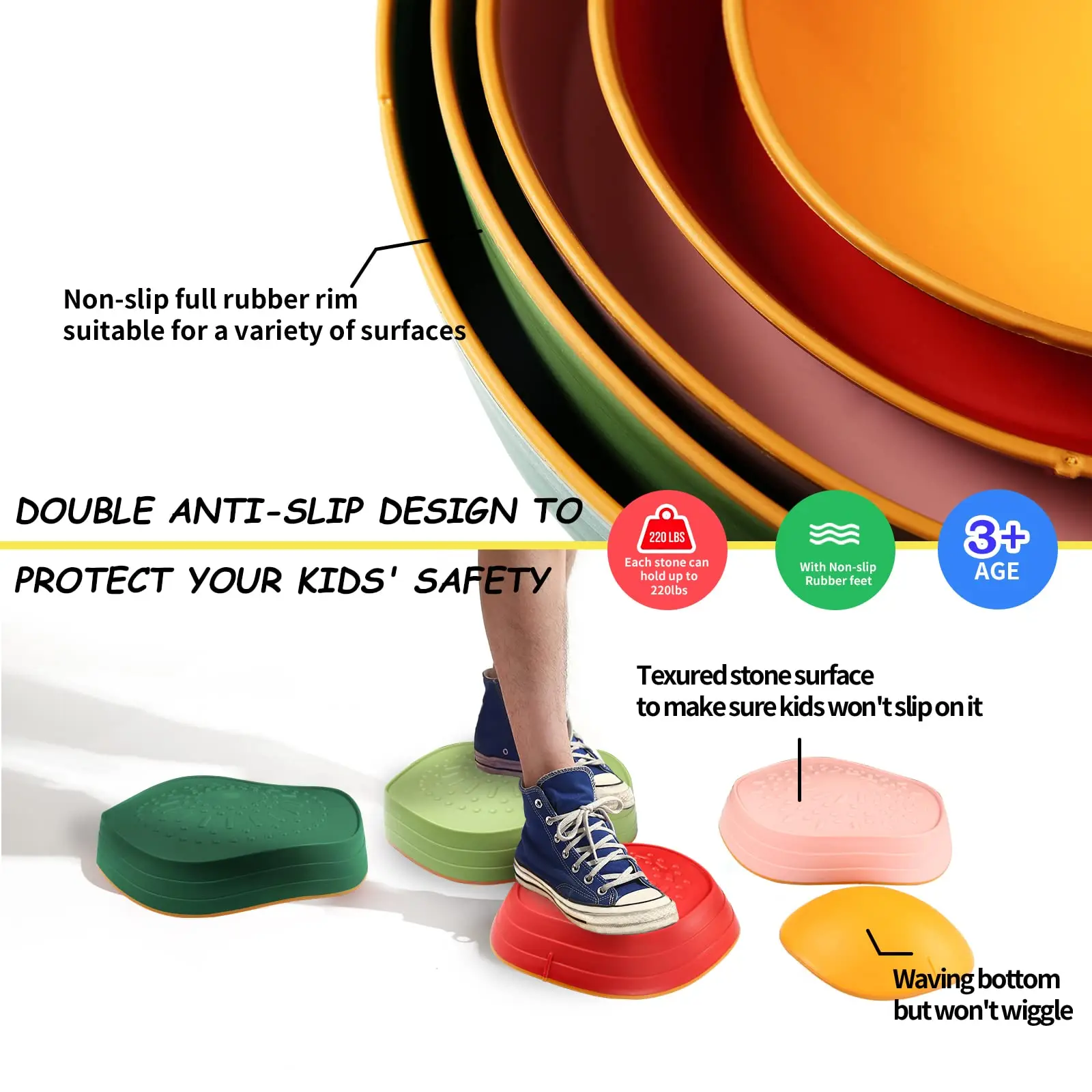 Sensory Balance Pods Hedgehog Stability Balance Trainer Dots For Kids ...