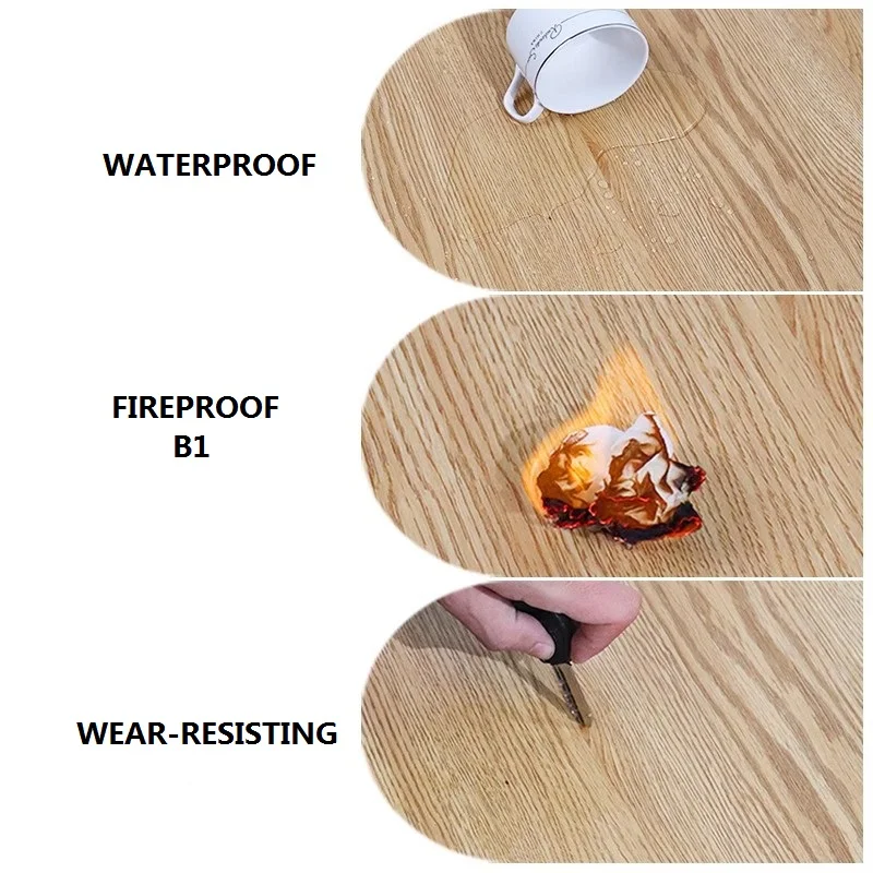 Indoor Tiles Anti-static Vinyl Flooring Waterproof Wood Grain Spc Pvc Quick Click Flooring - Buy ...