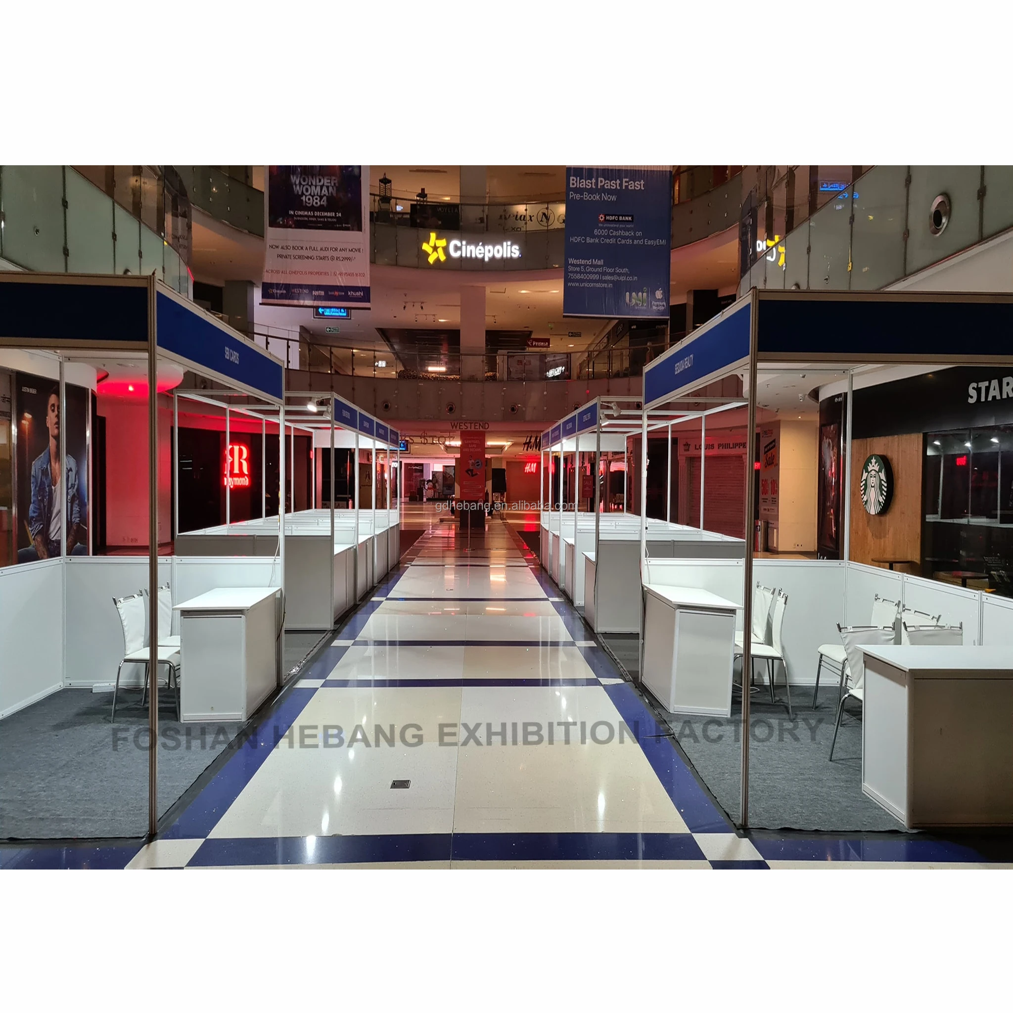 Octanorm Aluminum Exhibition Booth 3x3 Exhibit Stand For Philippine Sme ...