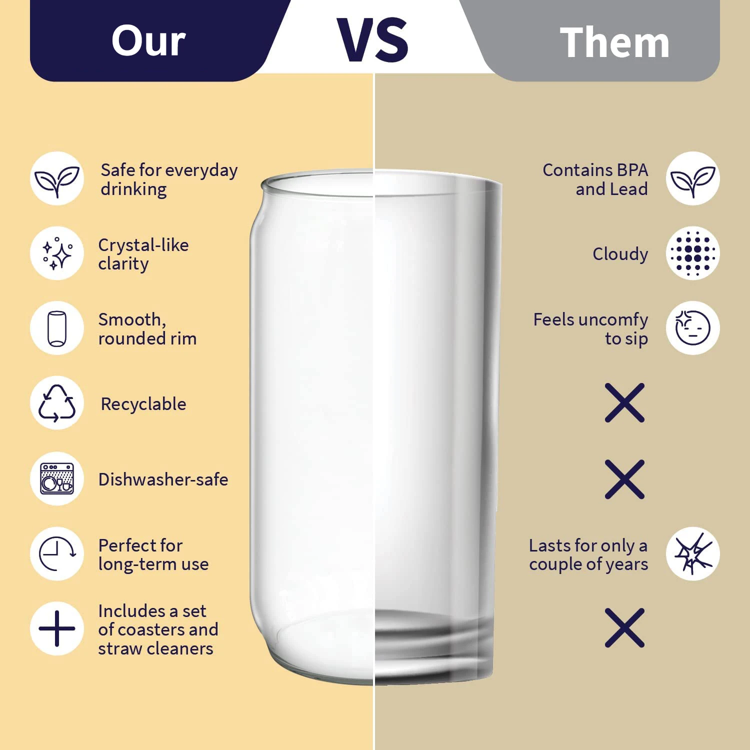 Custom Logo Can Shape Drinking Juice and Beer Glass Cans