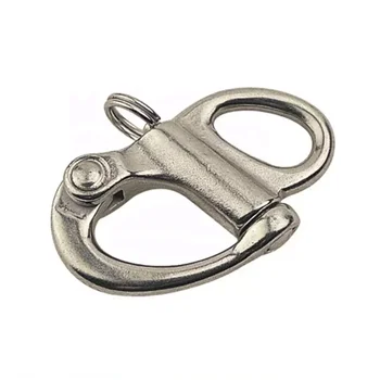 Cast 316 Stainless Steel Fixed Eye Snap Shackle - Buy Fixed Eye Snap ...