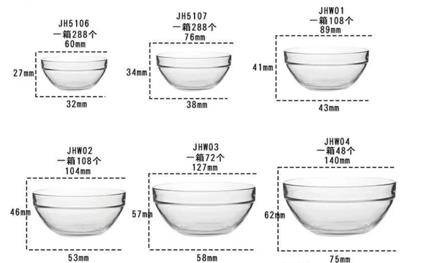 Wholesale 40ml 85ml 190ml 250ml Face Clear Glass Essential Oil Bowl Facial Mud Bowl Stirring ...