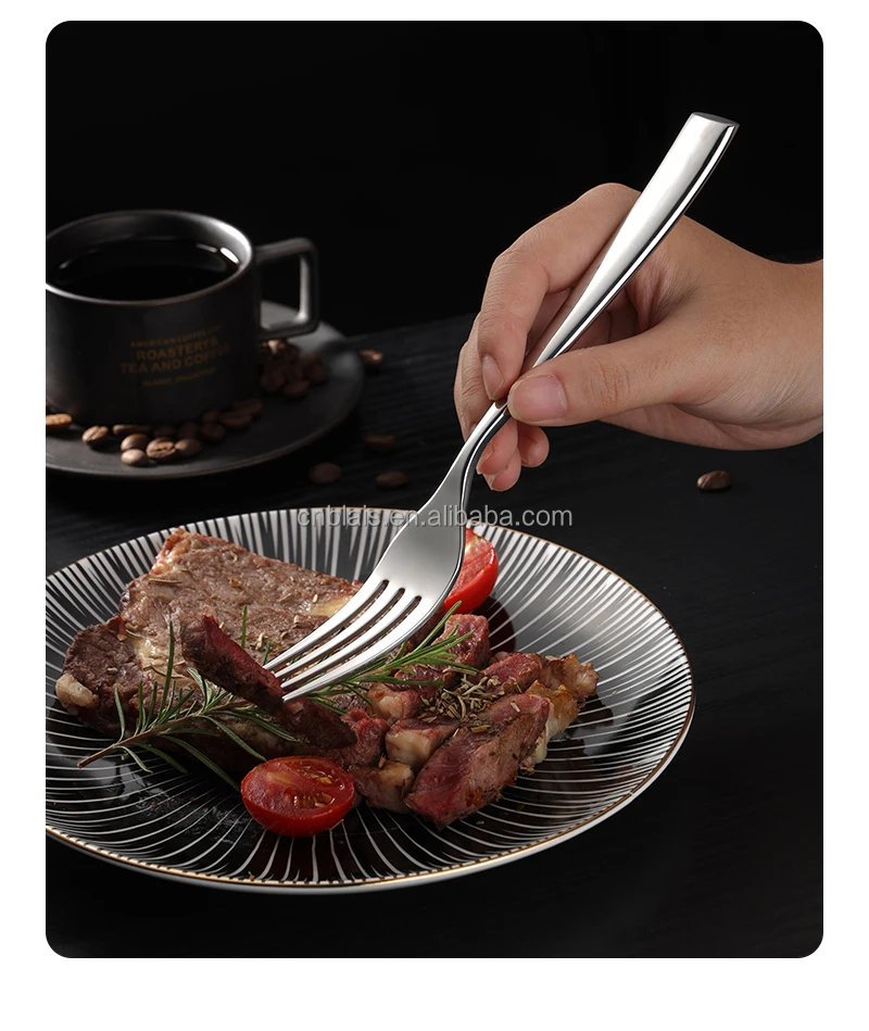 High Quality Heavy 18/10 Stainless Steel Flatware Cutlery Set Modern ...
