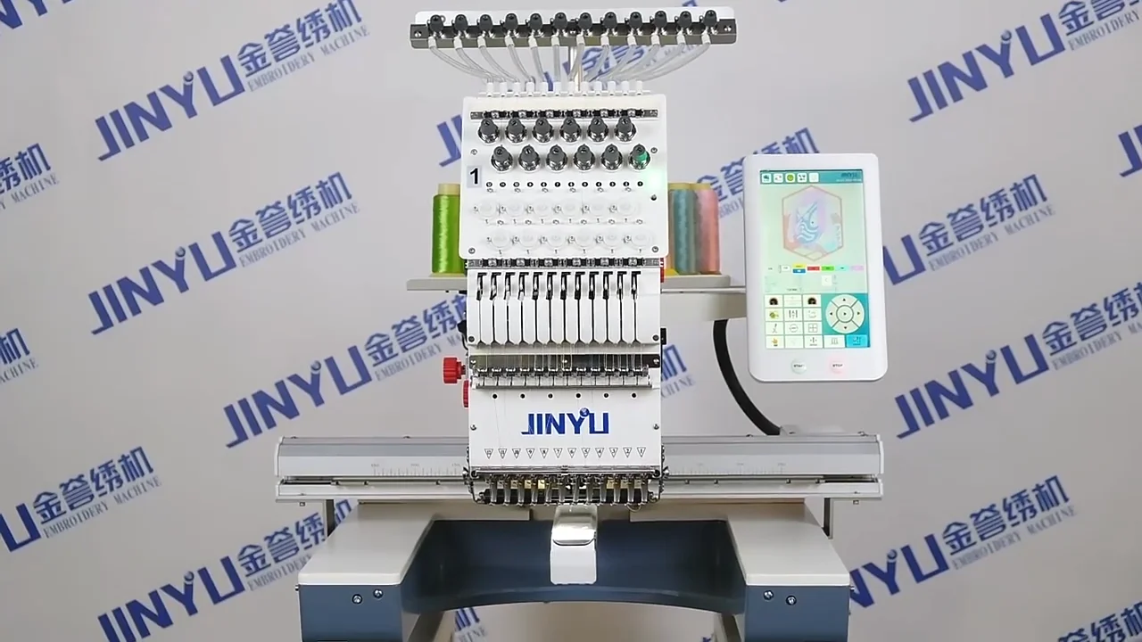 Jcs-1201 350*500mm Jinyu Automation Cap Embroidery Machine Apparel ...